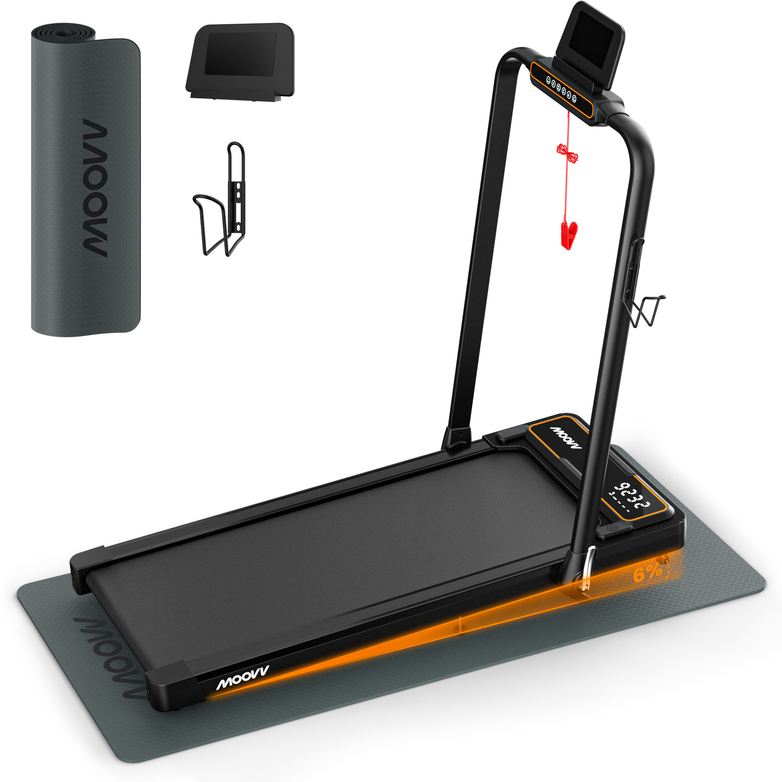 Moovv SmartStep Pro v3 Incline - Loopband met Helling Inklapbaar 1-12km/u | Moovv