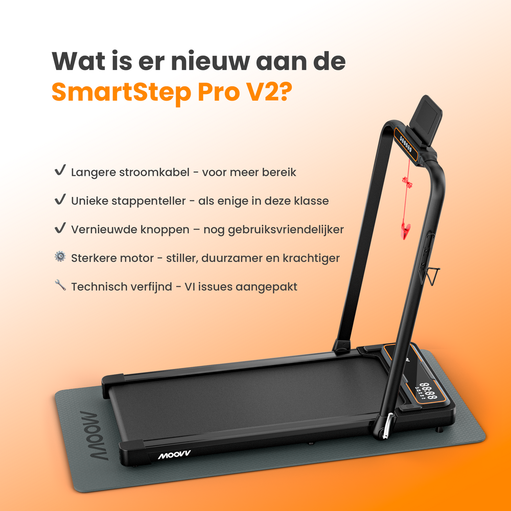 Moovv SmartStep Pro v2 - Loopband Inklapbaar 1-12km/u