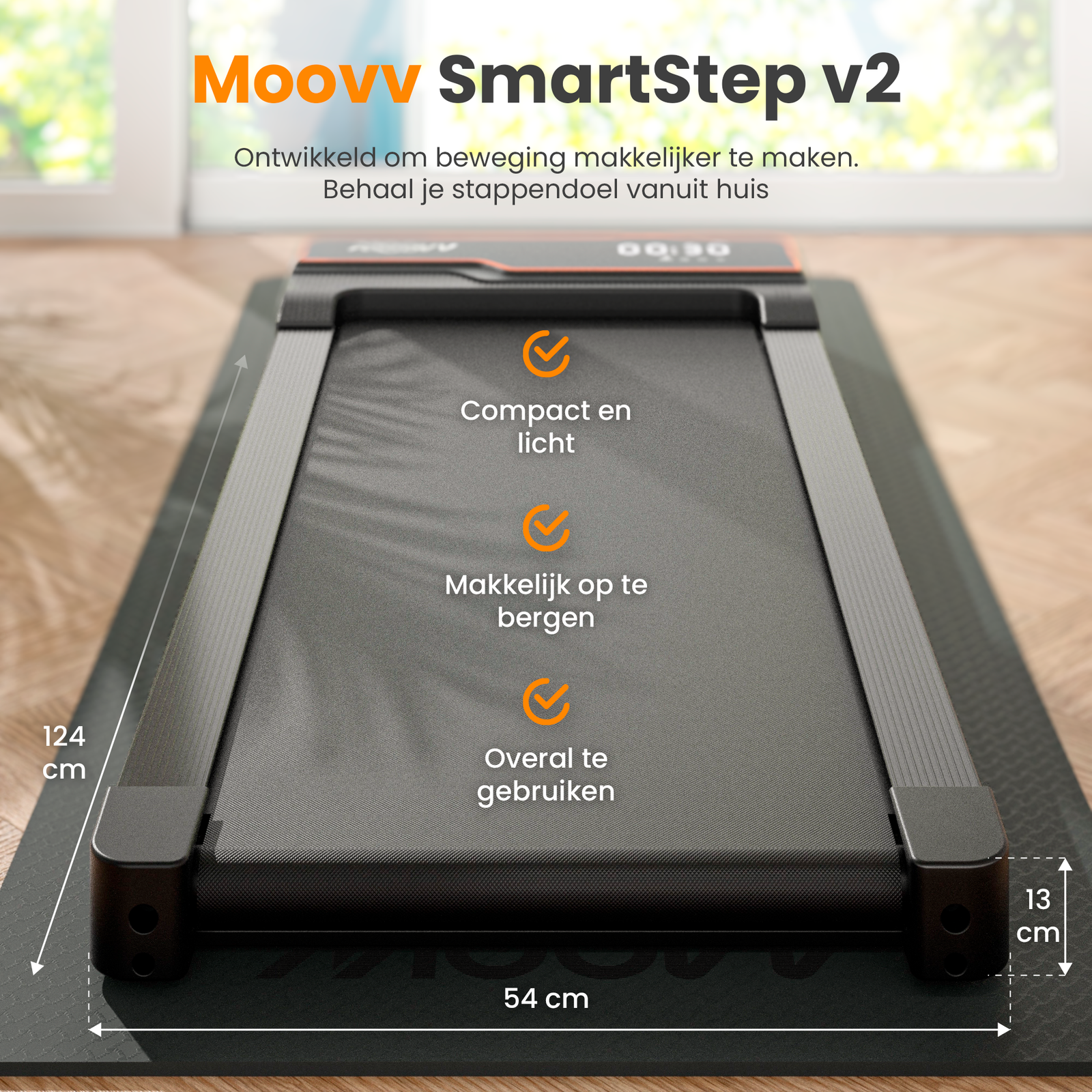 Moovv SmartStep v2 - Loopband 1-6km/u